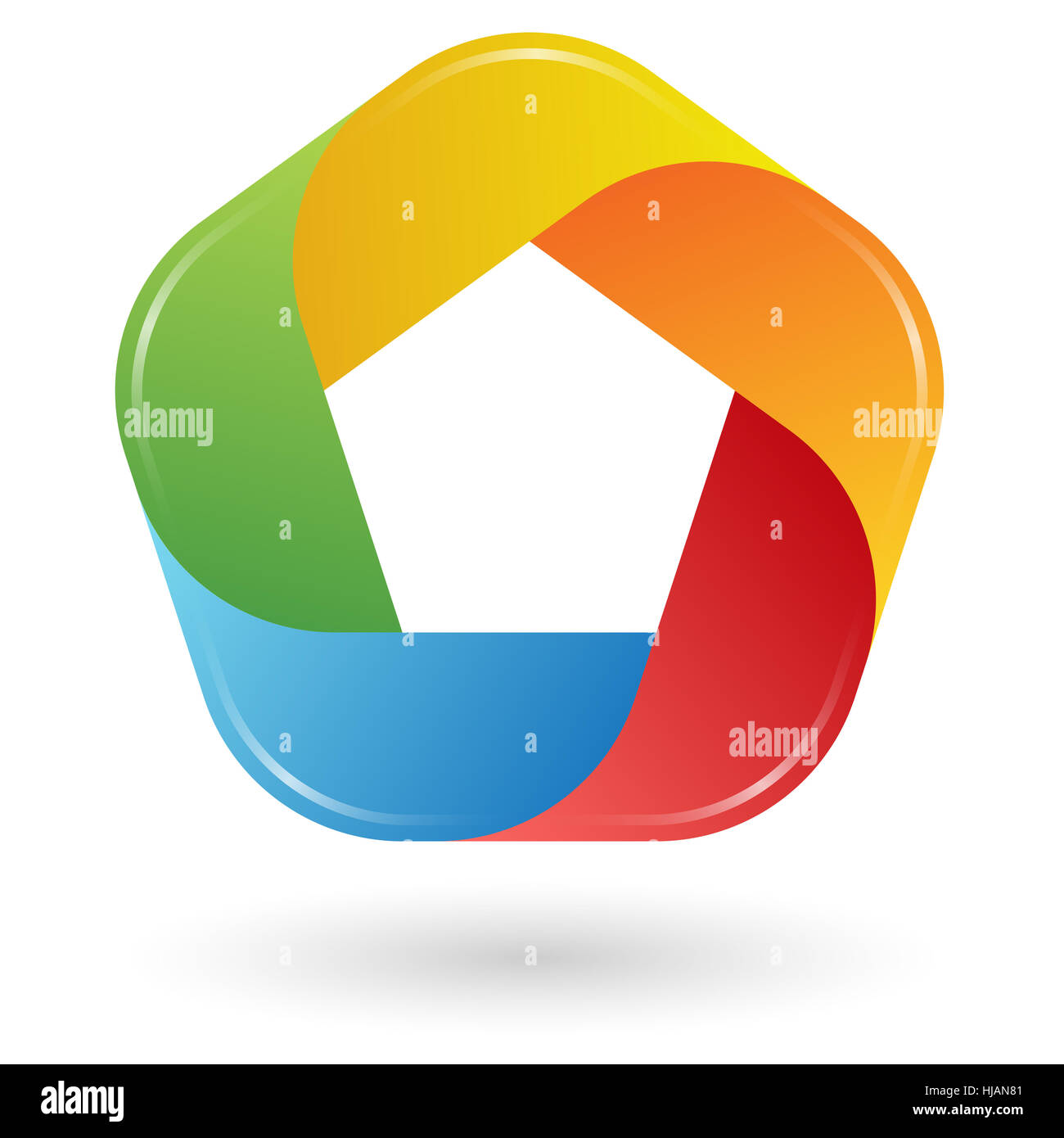 logo design 5 -color Stock Photo - Alamy