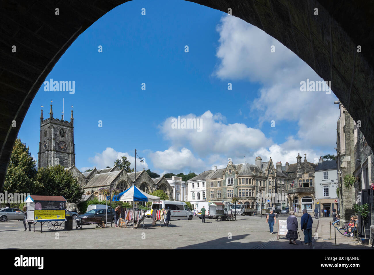 Tavistock town centre hi-res stock photography and images - Alamy