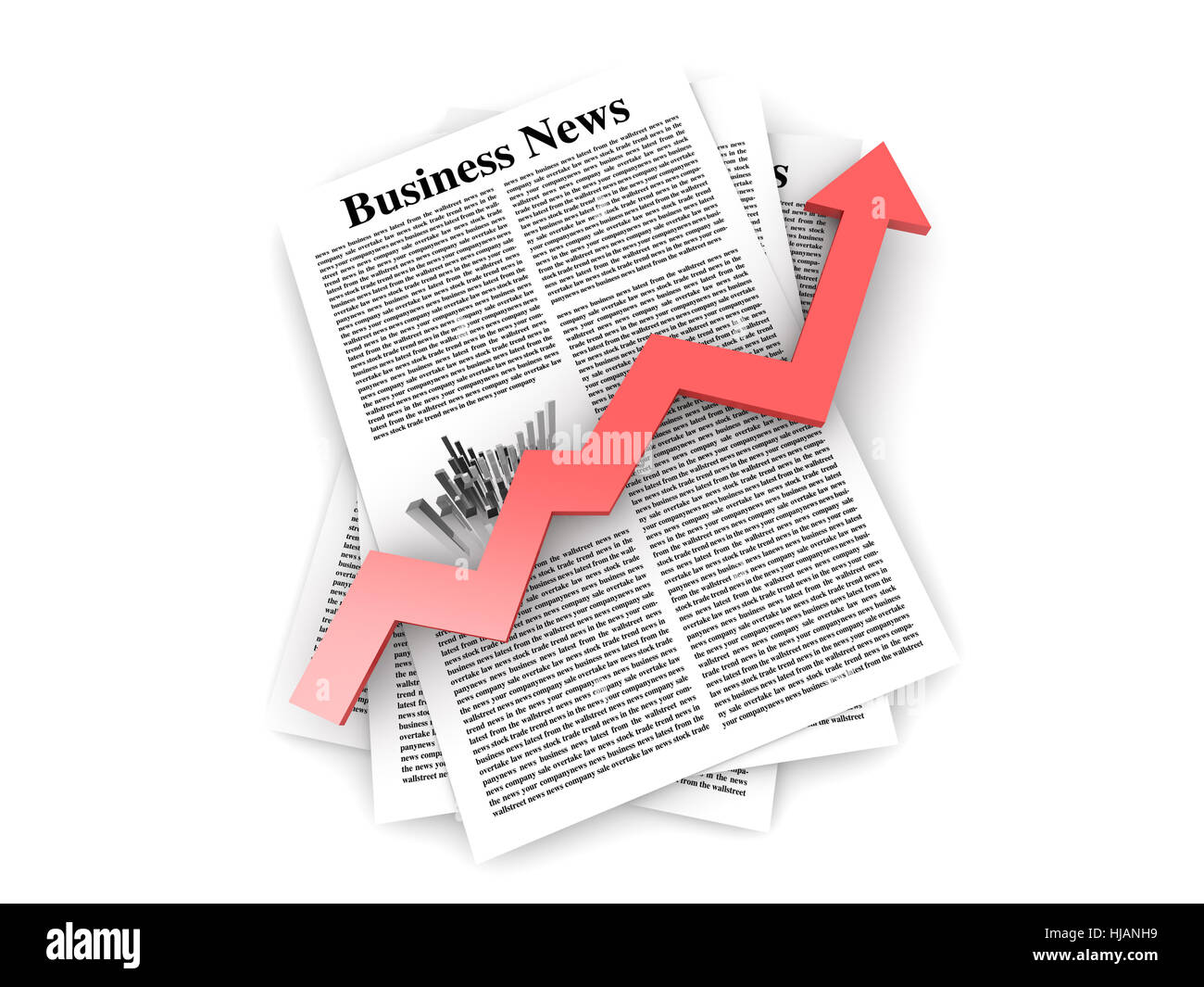 newspaper, journal, office, isolated, chart, model, design, project ...