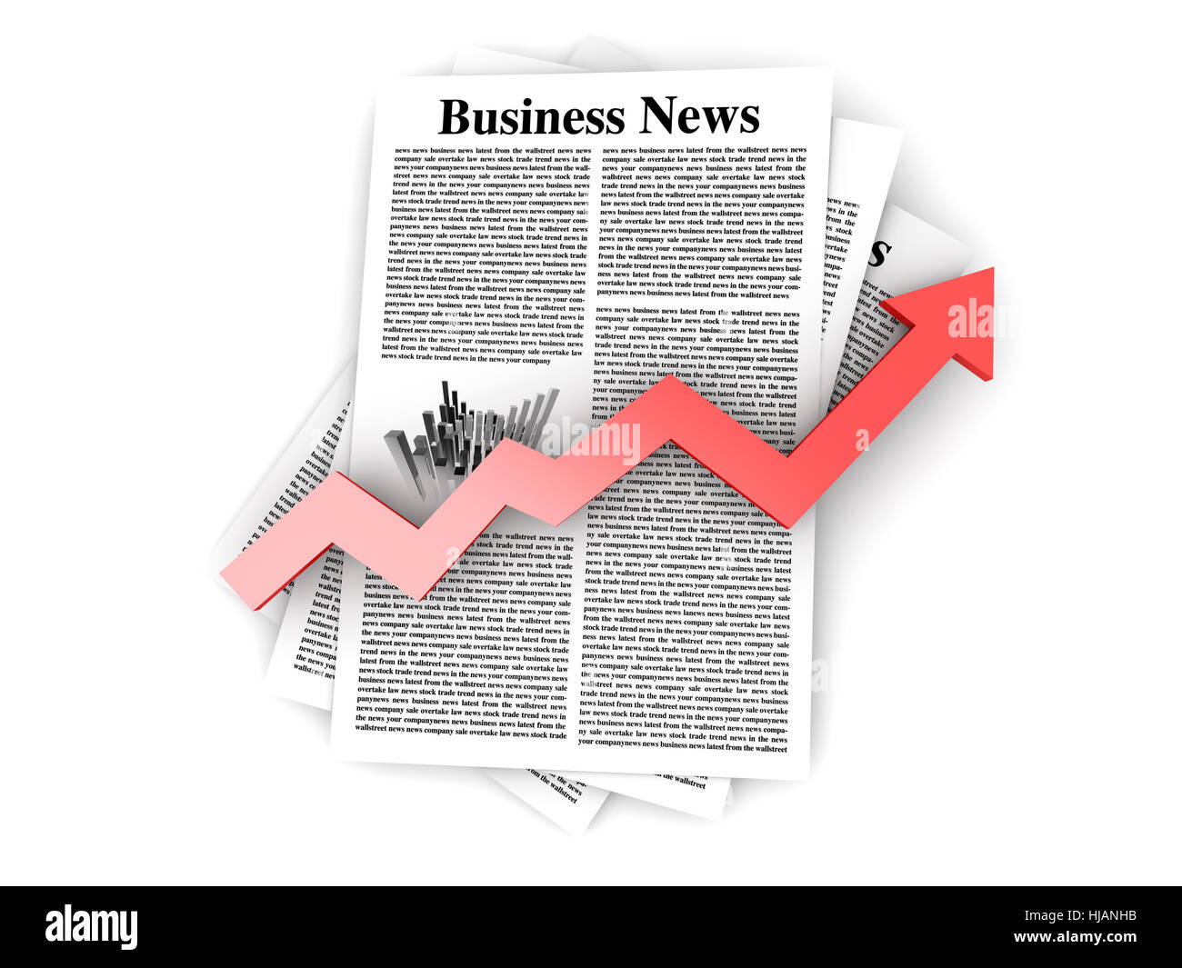 newspaper, journal, office, isolated, chart, model, design, project ...