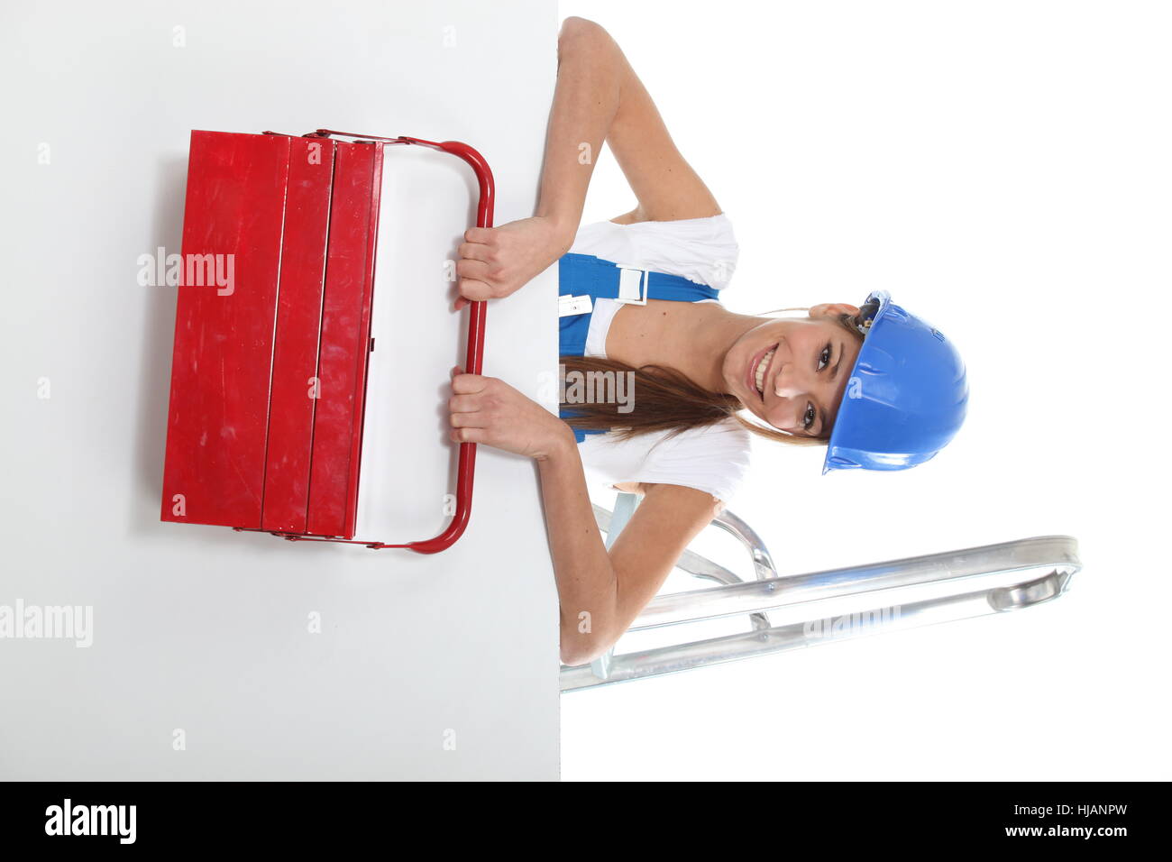 Manual worker steps female hi-res stock photography and images - Alamy