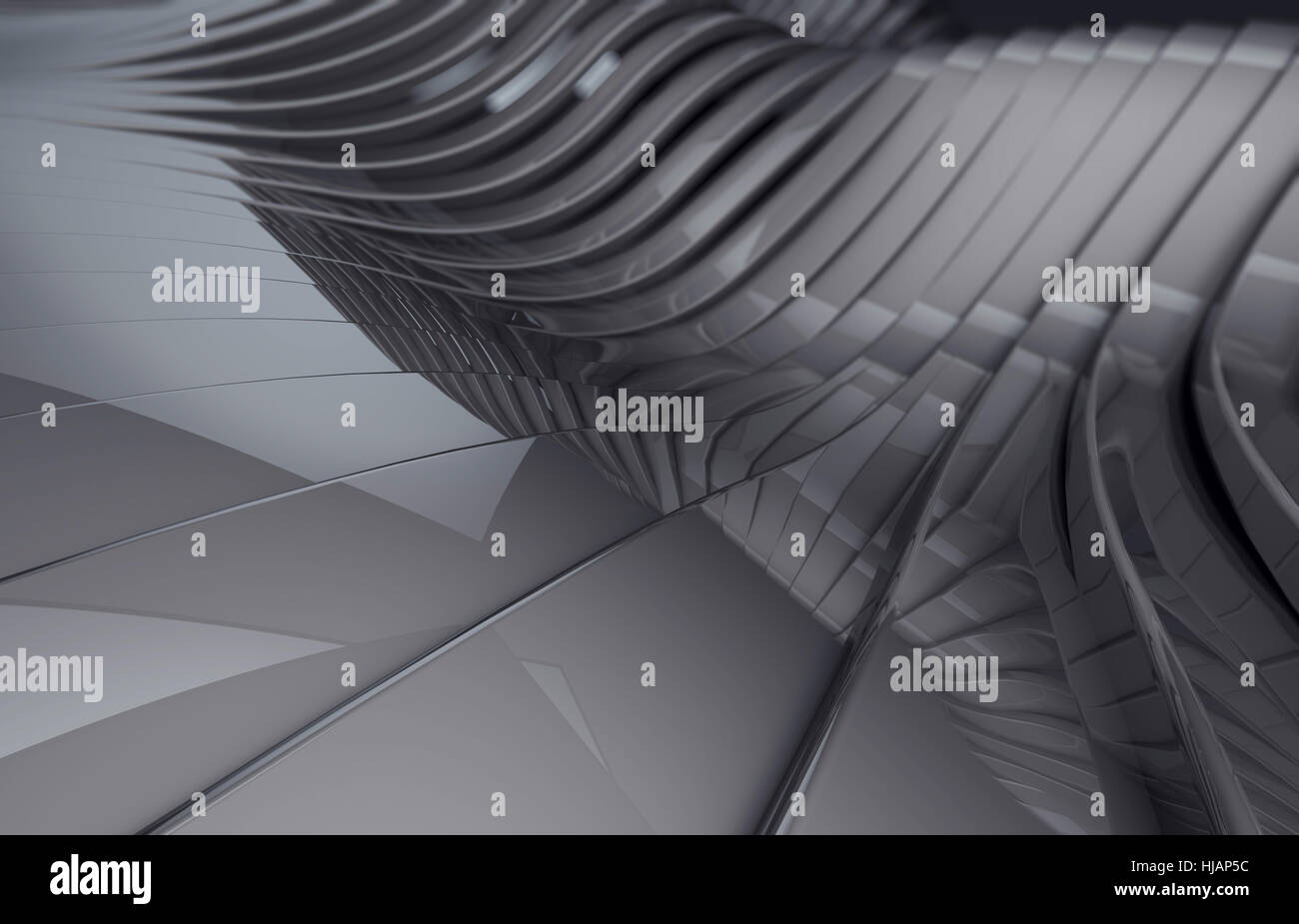 Abstract Dark chrome Metallic Shiny Background 3d render Stock Photo ...