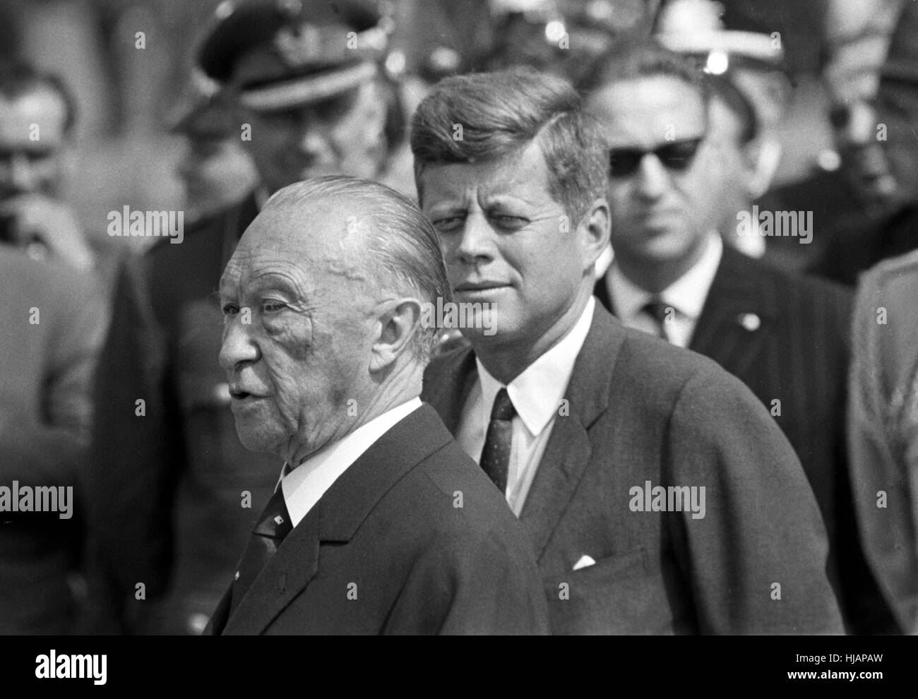 President John F. Kennedy arrived on 23 June 1963 at the airport in ...