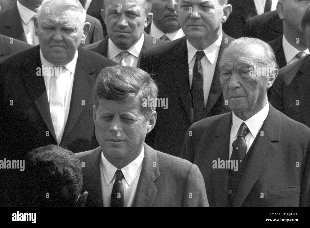 President John F. Kennedy arrived on 23 June 1963 in Germany. Right ...