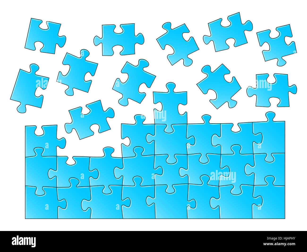 illustration, completed, stucco, jigsaw, puzzle, jigsaw puzzle, piece ...