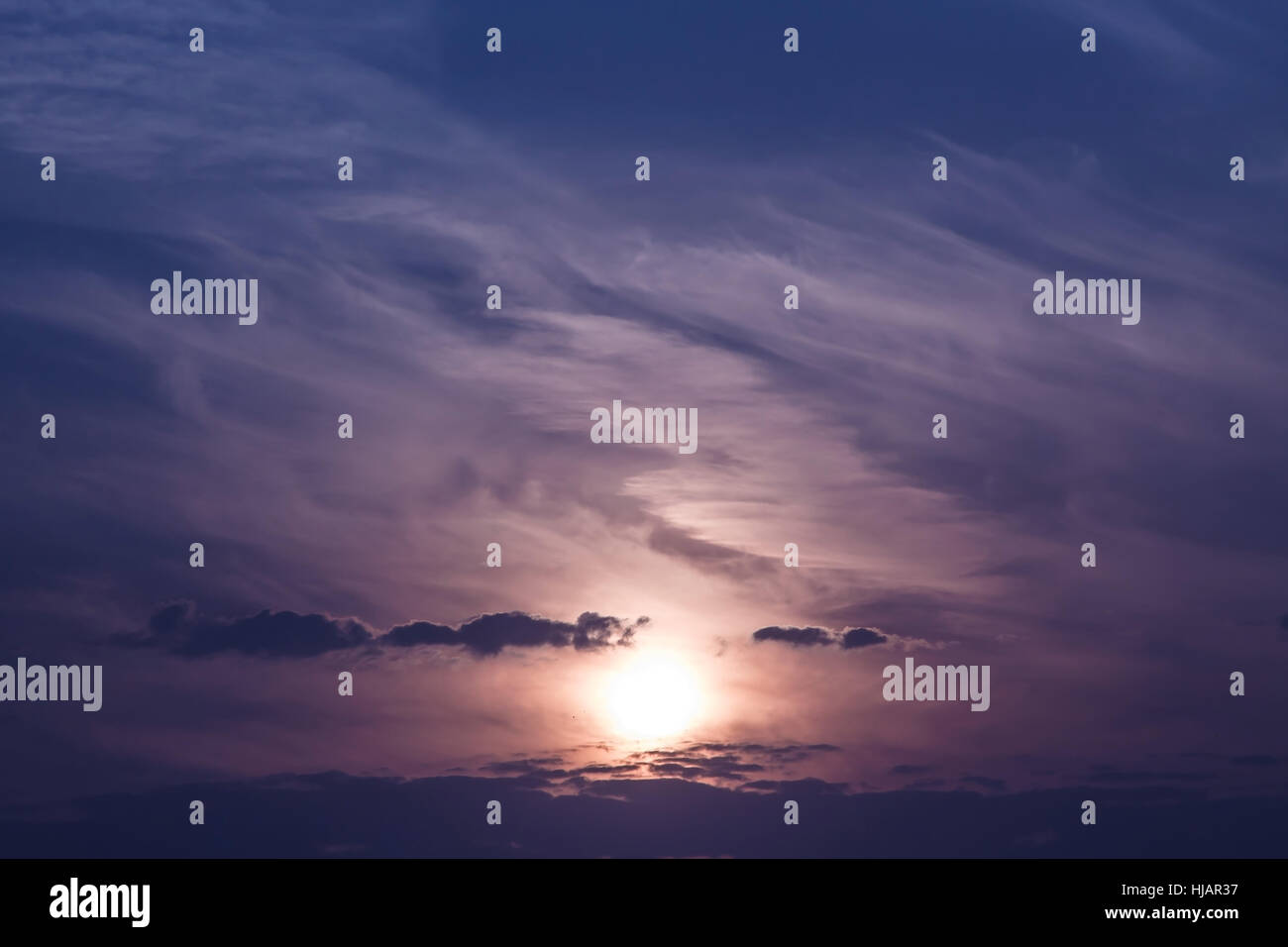 Beautiful sunset sky stratosphere background Stock Photo - Alamy