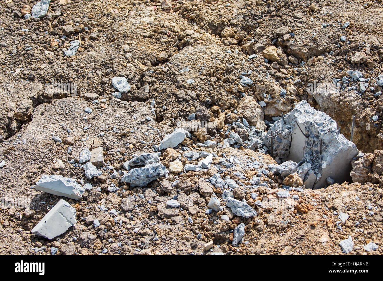 Construction garbage in construction site Stock Photo - Alamy