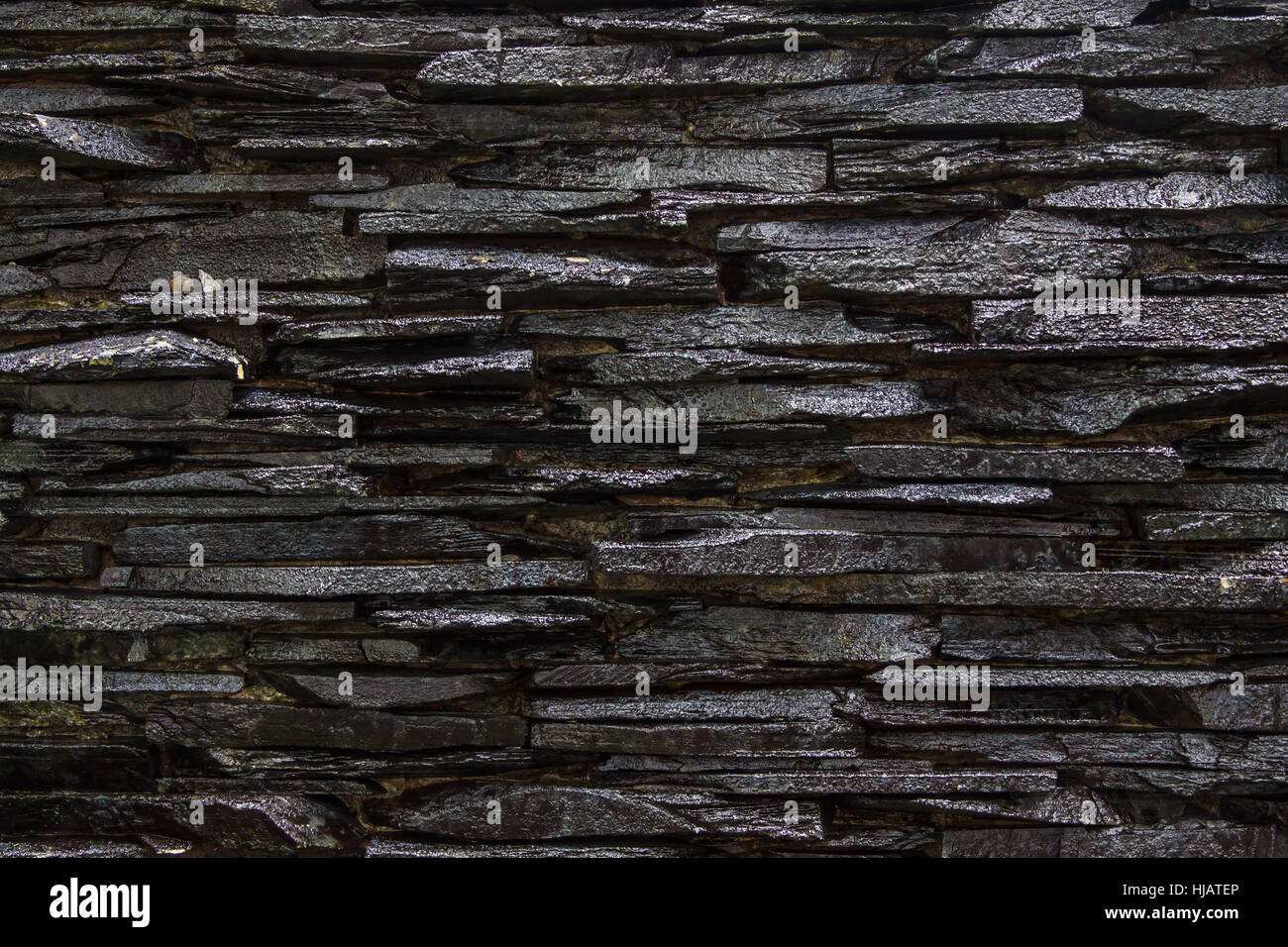pattern of decorative slate stone wall surface Stock Photo - Alamy