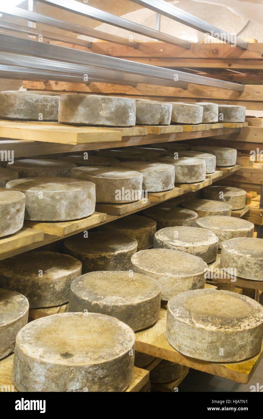 Crown cheese finish caves in Brooklyn nyc Stock Photo - Alamy