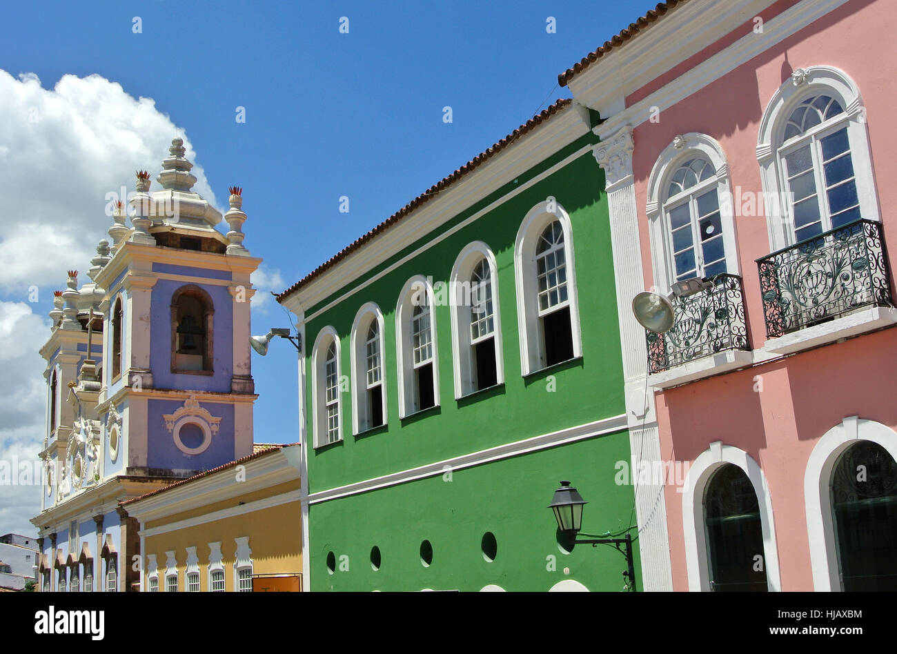church, brazil, south america, houses, church, coloured, colourful ...