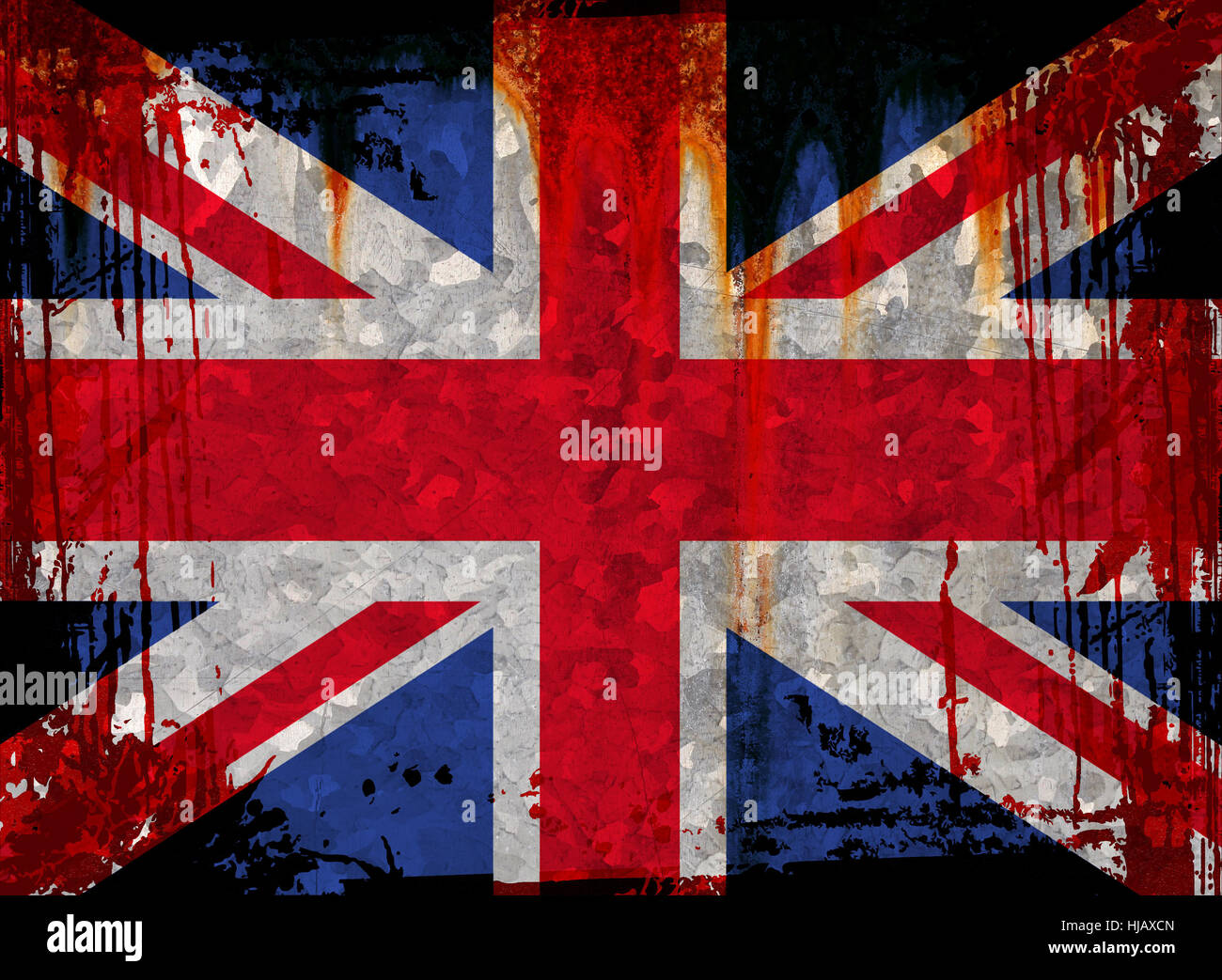 Vintage union jack grunge hi-res stock photography and images - Alamy