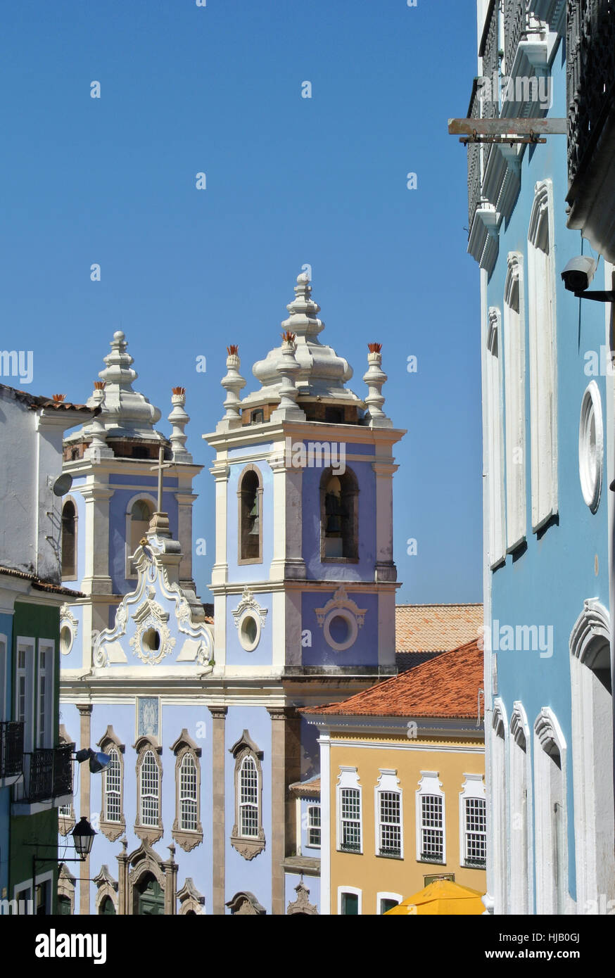 church, brazil, south america, houses, church, coloured, colourful ...