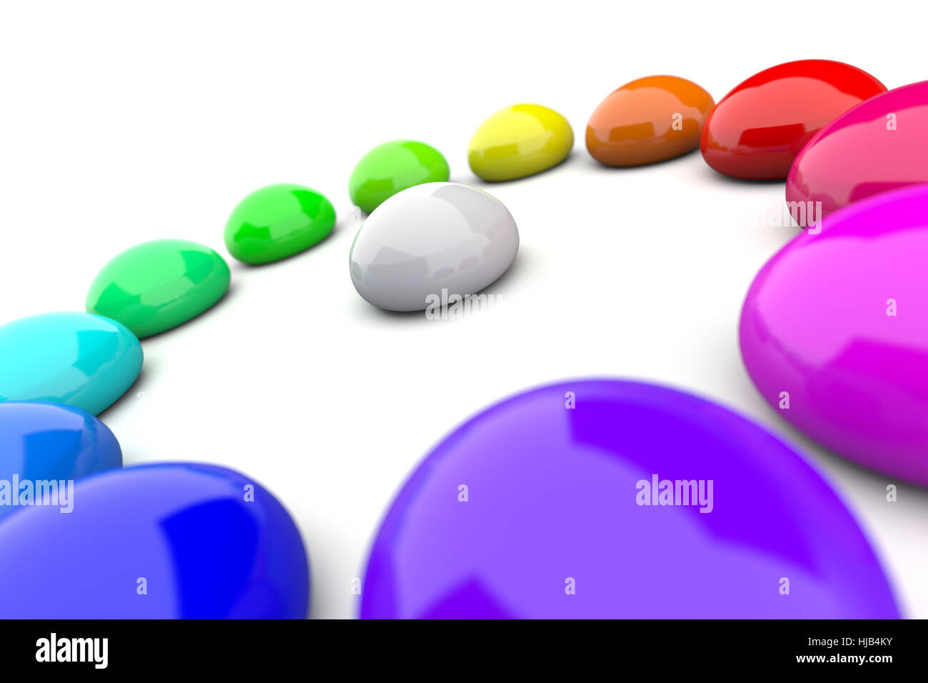 rainbow color drops 1 Stock Photo - Alamy
