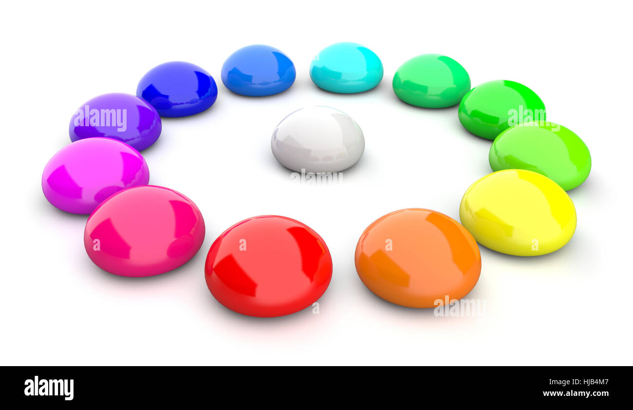 rainbow color drops 2 Stock Photo - Alamy