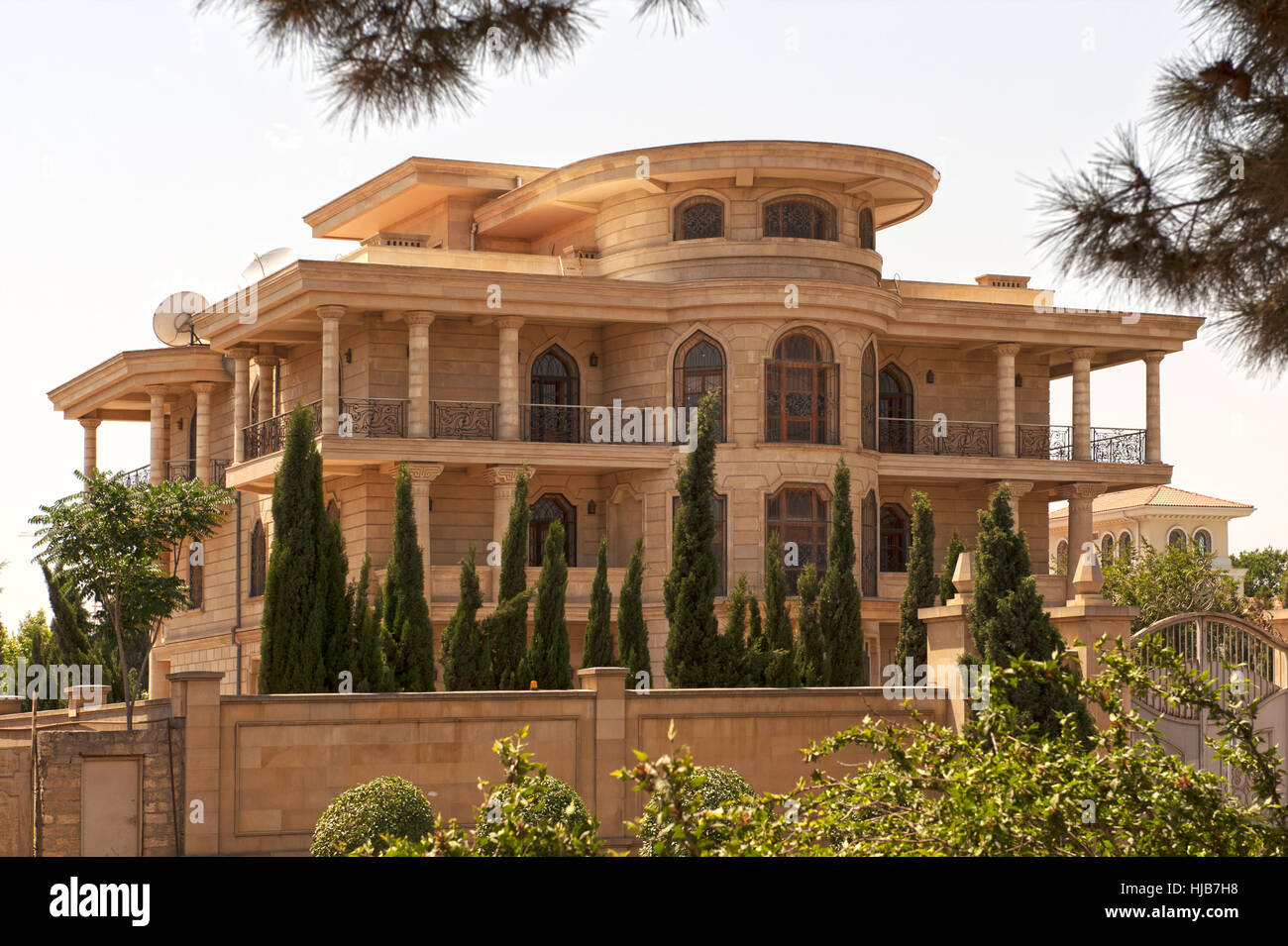 city, town, azerbaijan, style of construction, architecture ...