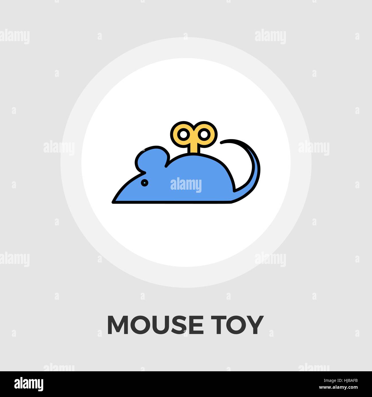 Mouse toy icon vector. Flat icon isolated on the white background ...