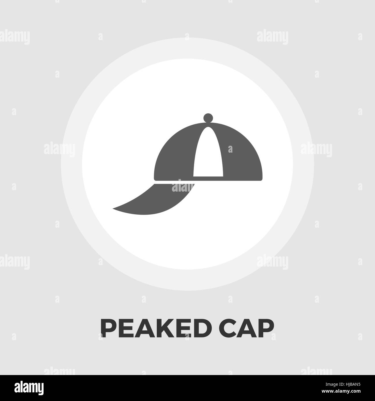 Peaked cap icon vector. Flat icon isolated on the white background ...