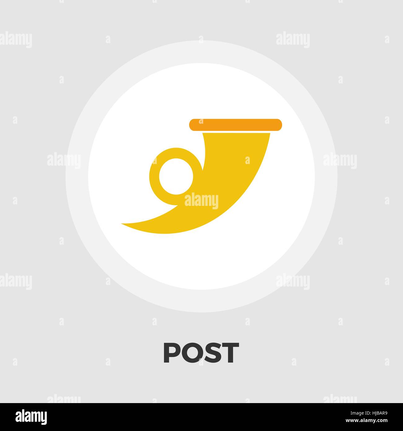 Post symbol icon vector. Flat icon isolated on the white background ...