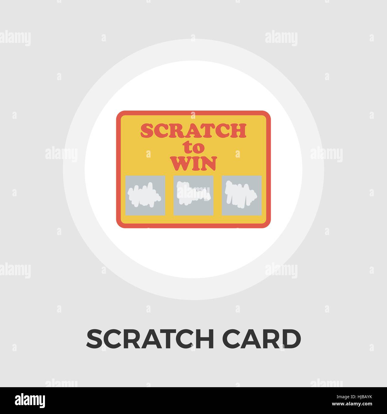 Scratch card icon vector. Flat icon isolated on the white background ...