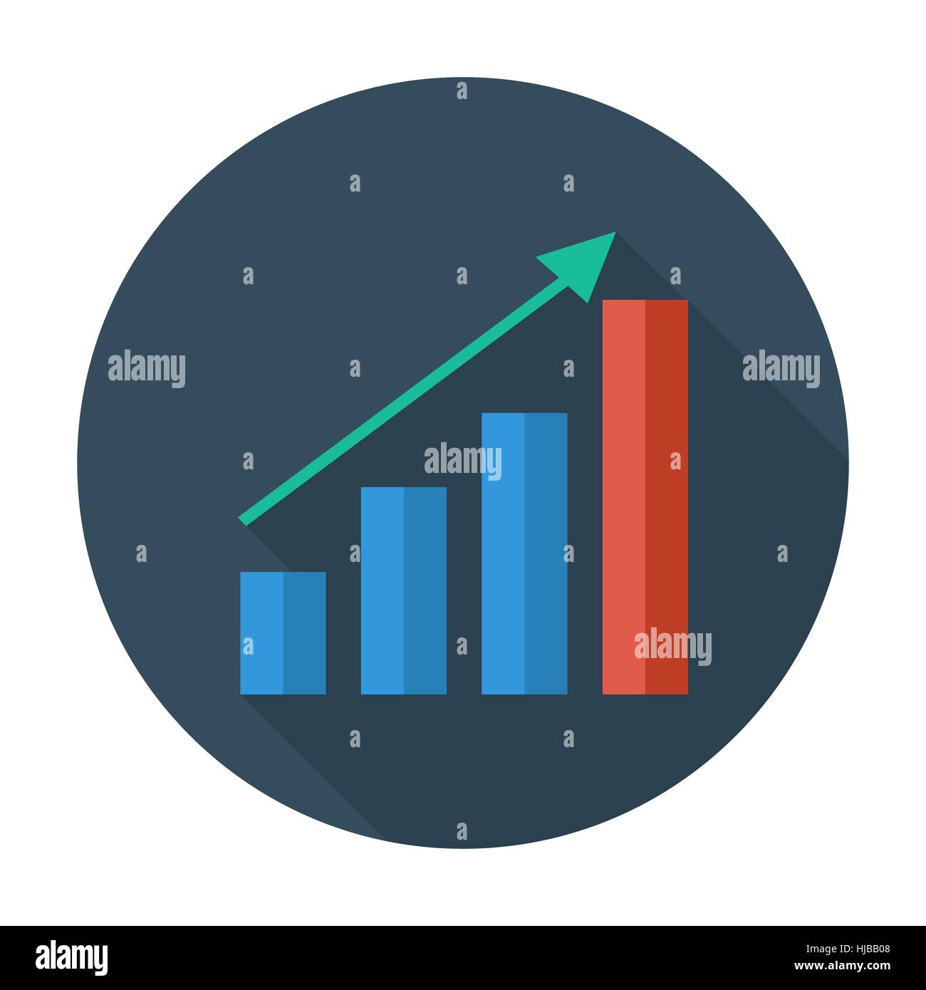 Graph. Single flat color icon. Vector illustration Stock Vector Image ...