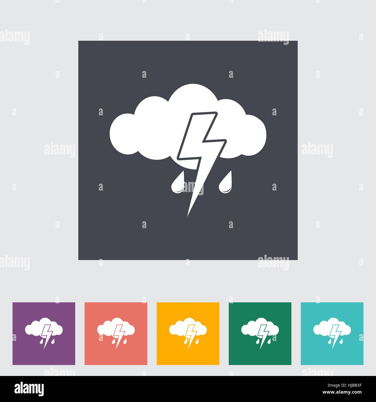 Cloud flat blue gray Stock Vector Images - Alamy