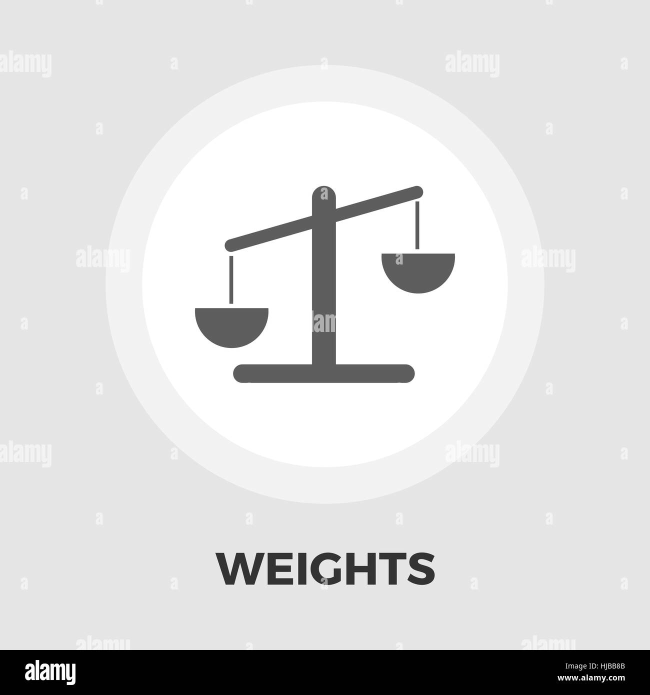 Weights icon vector. Flat icon isolated on the white background ...
