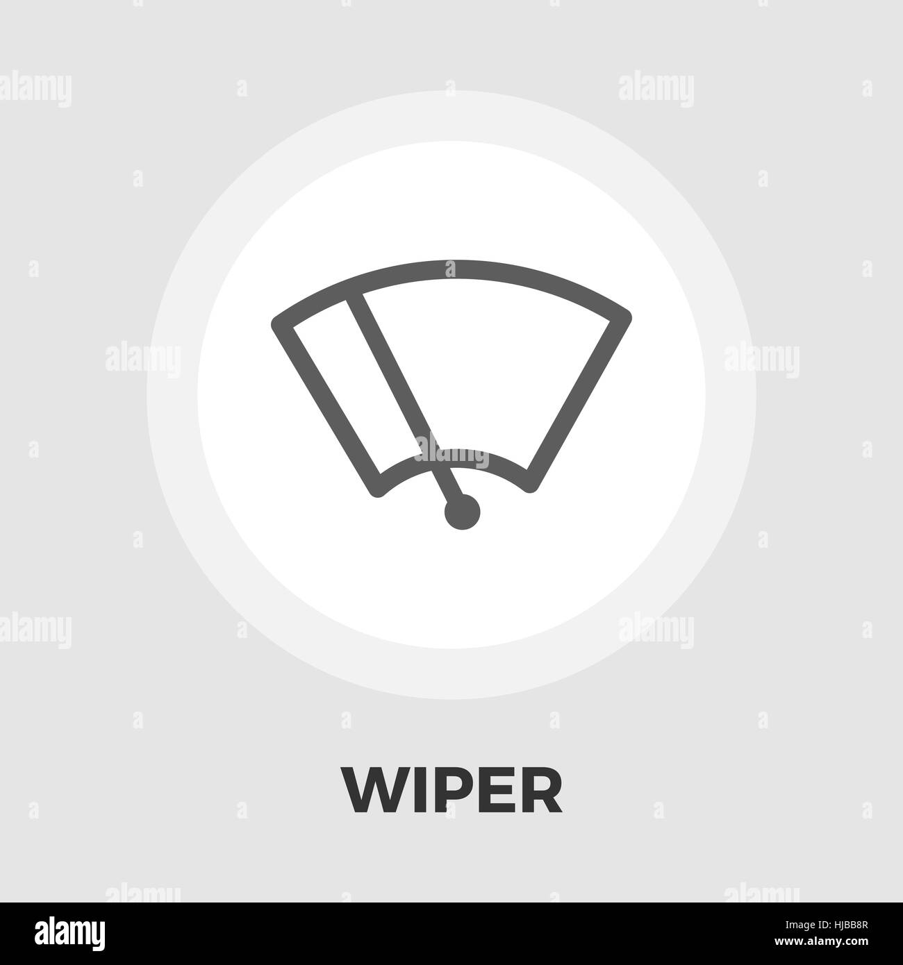 Windshield wiper isolated on Stock Vector Images - Alamy