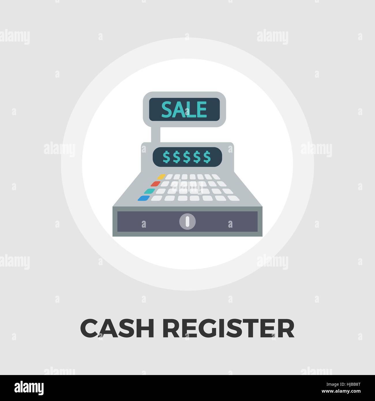 Cash register flat icon Stock Vector Image & Art - Alamy