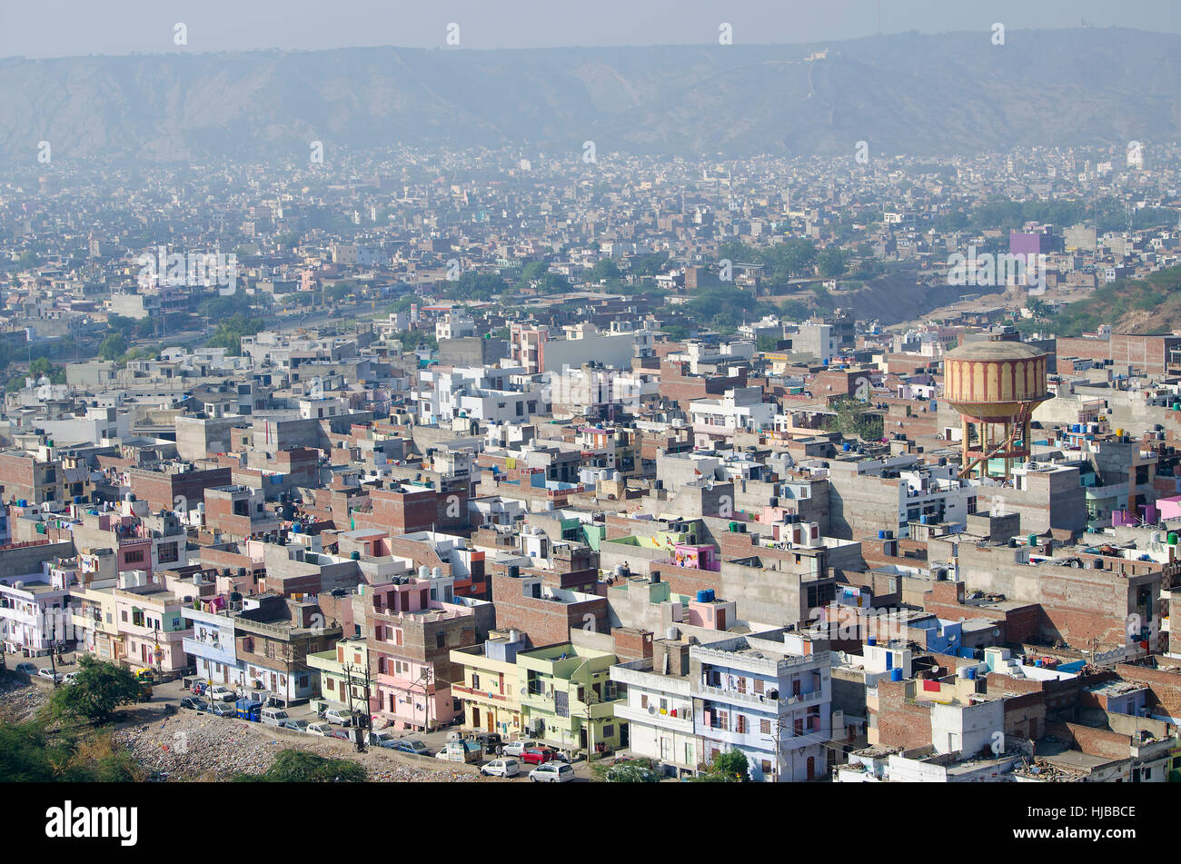 cities of Jaipur view from height, city, Jaipur, from above, houses ...