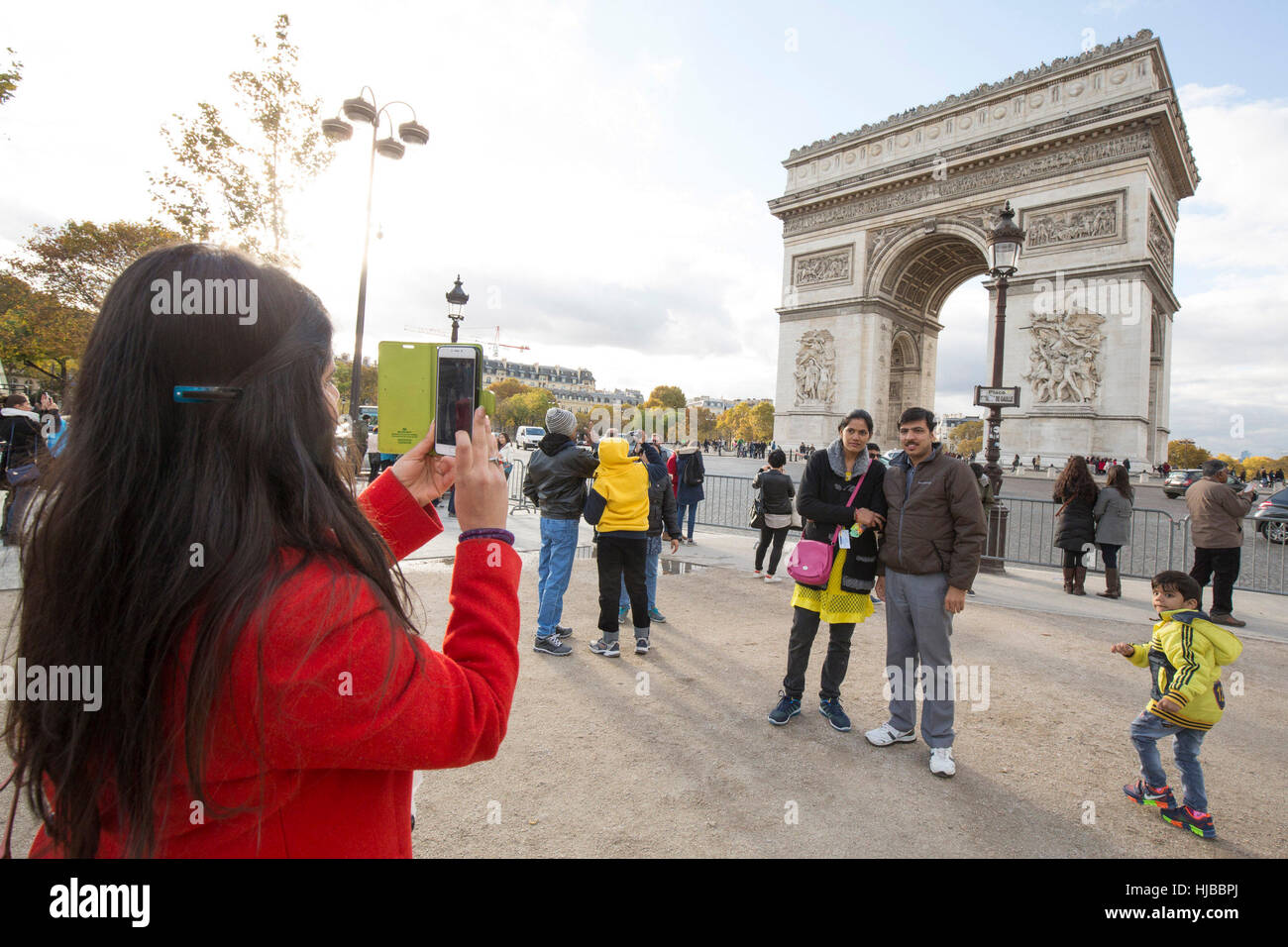INDIAN TOURISTS IN PARIS Stock Photo - Alamy