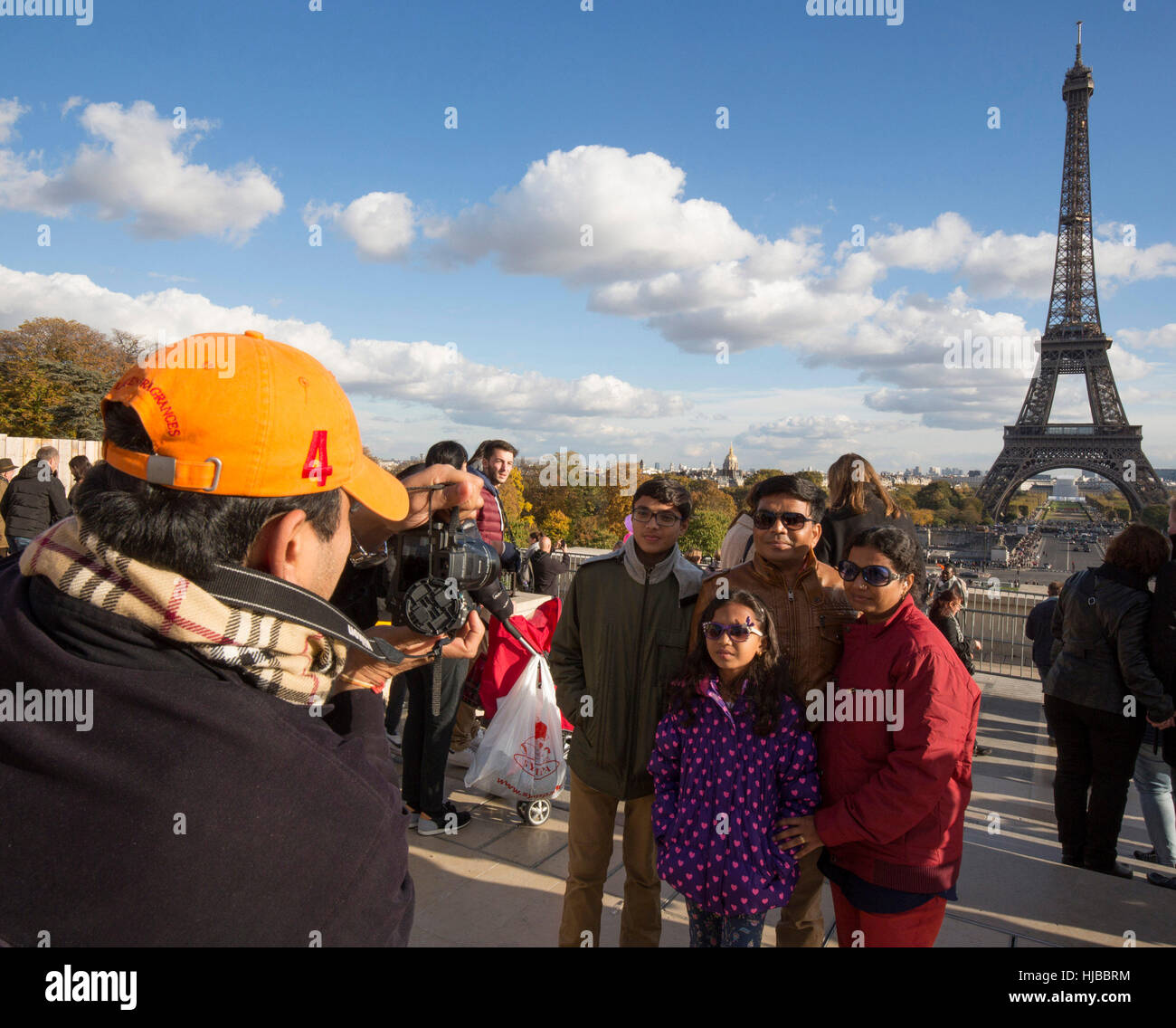 INDIAN TOURISTS IN PARIS Stock Photo - Alamy