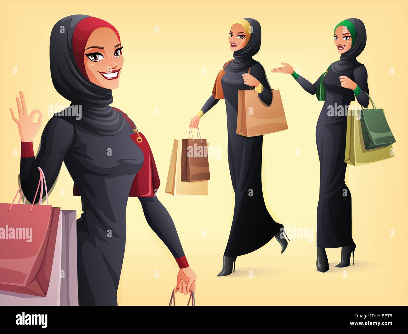Beautiful smiling woman poses Stock Vector Images - Alamy