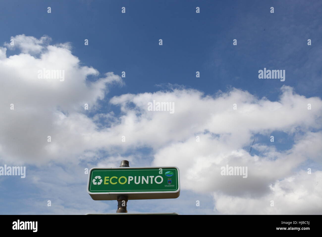 Ecopunto recycling point Stock Photo - Alamy