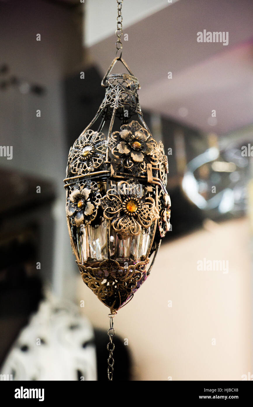 Old style ceiling lamps for interior decoration Stock Photo - Alamy