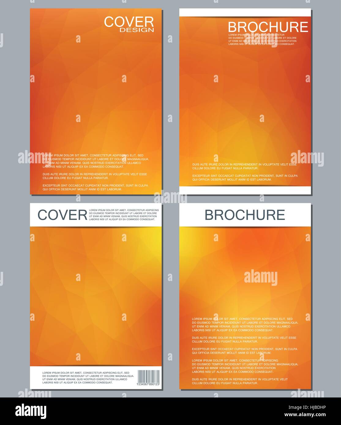 Vector brochure template, flyer, cover magazine in A4 size. Business abstract background with ...