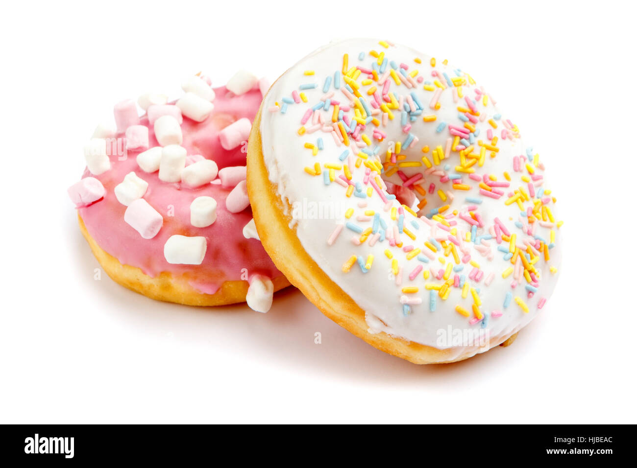 Donuts isolated on white Stock Photo - Alamy