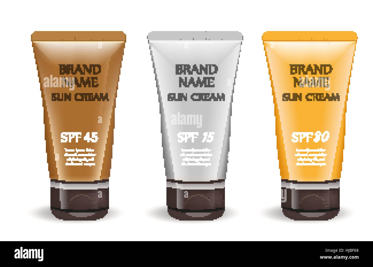 Sun cream bottle uva Stock Vector Images - Alamy