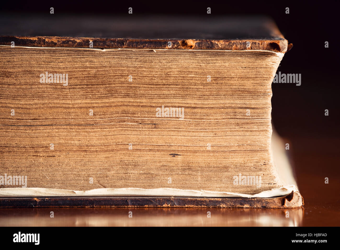 Pages Close Up of a very old Holy Bible Stock Photo - Alamy