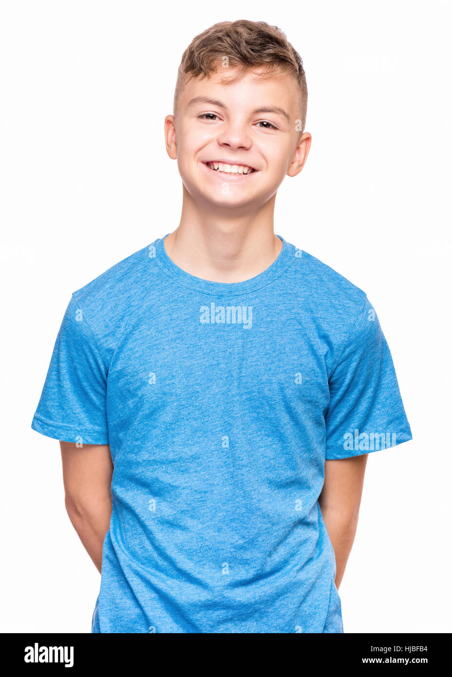 Emotional portrait of teen boy Stock Photo - Alamy