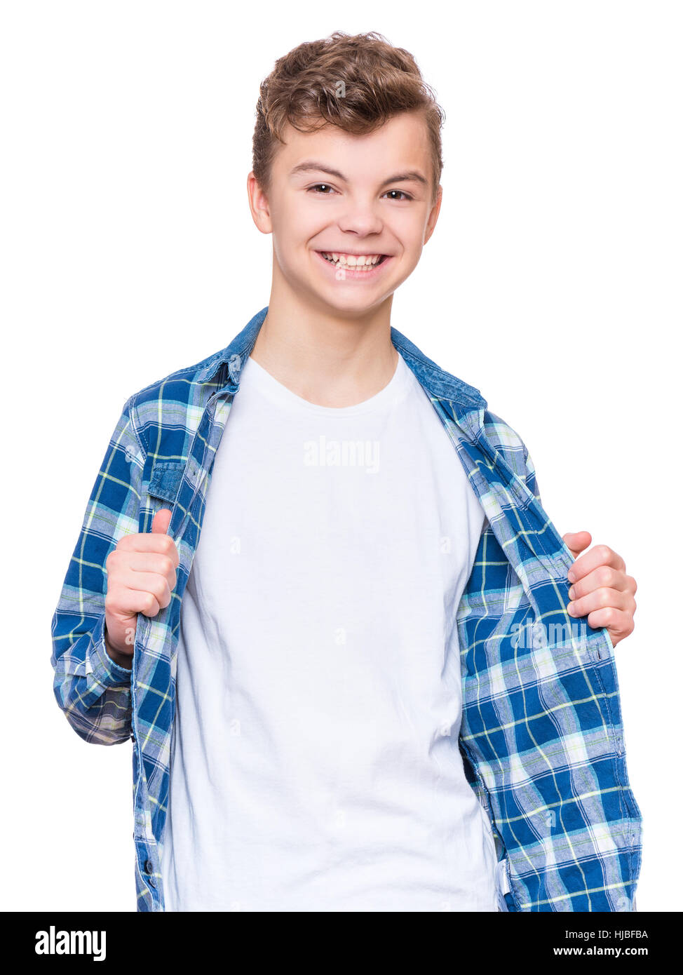 Emotional portrait of teen boy Stock Photo - Alamy
