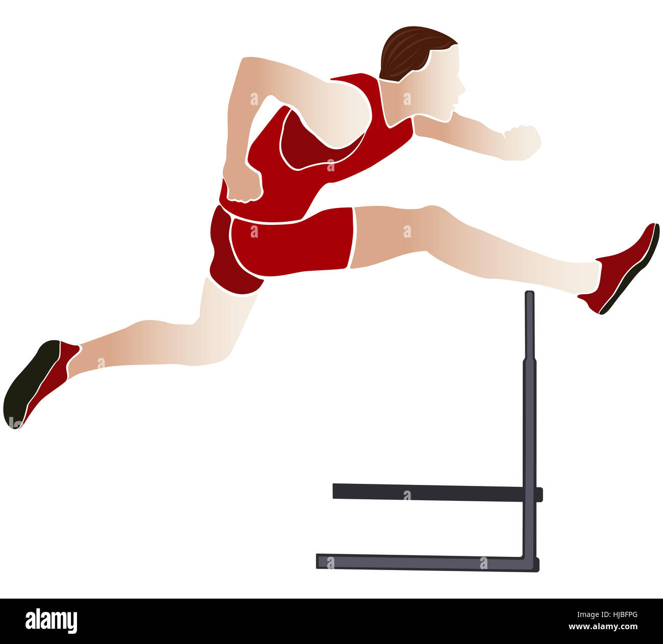 Hurdles run Cut Out Stock Images & Pictures - Alamy