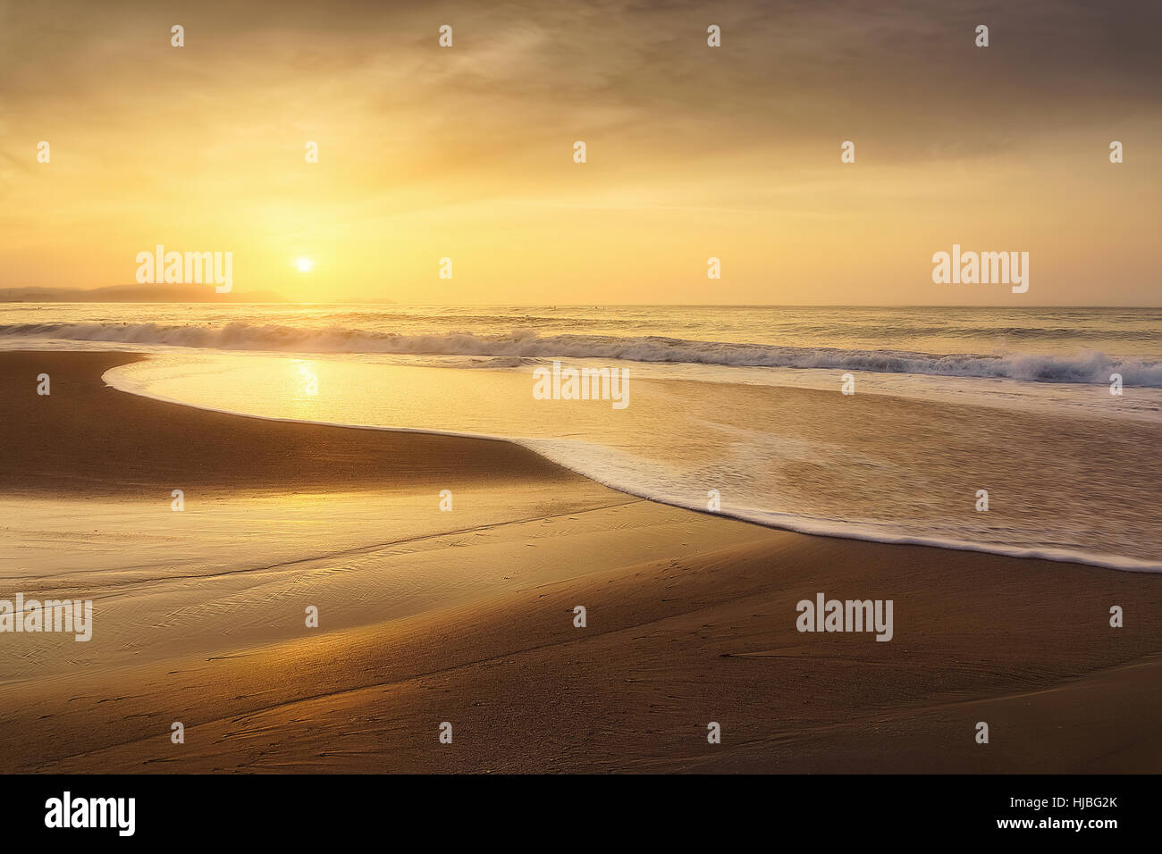 beach shore at the sunset Stock Photo - Alamy
