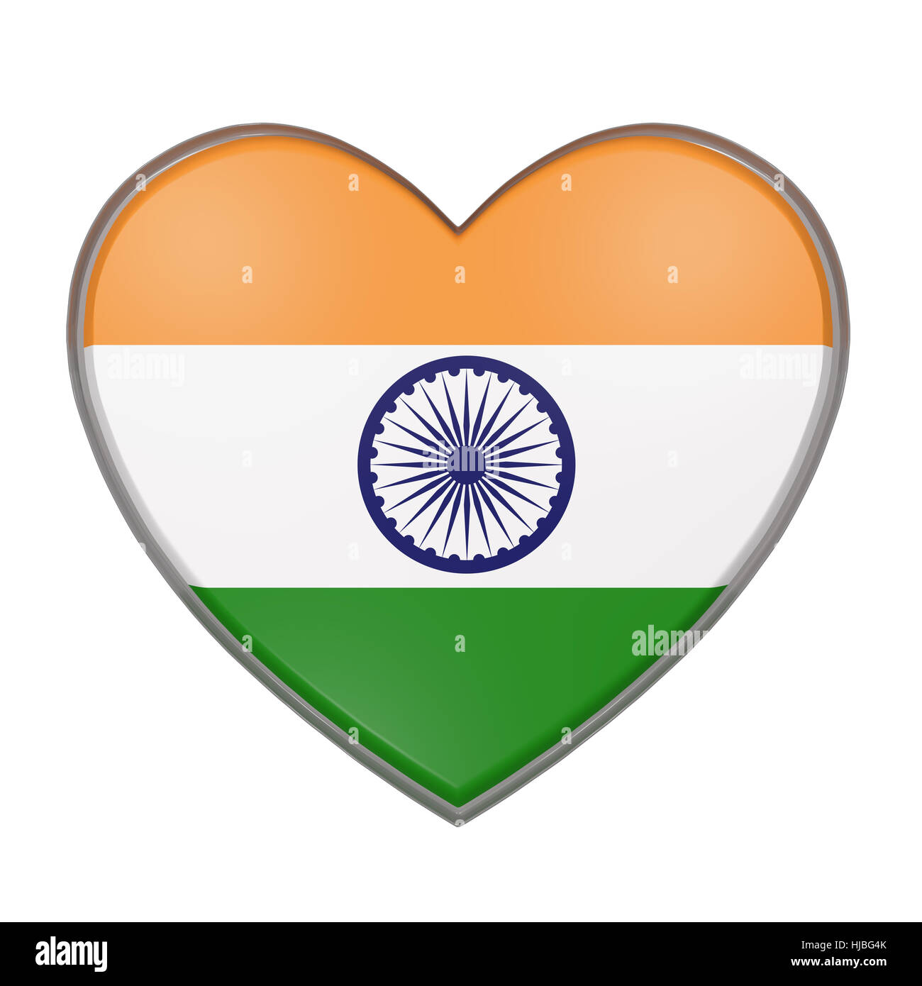 Love india heart flag icon hi-res stock photography and images - Alamy