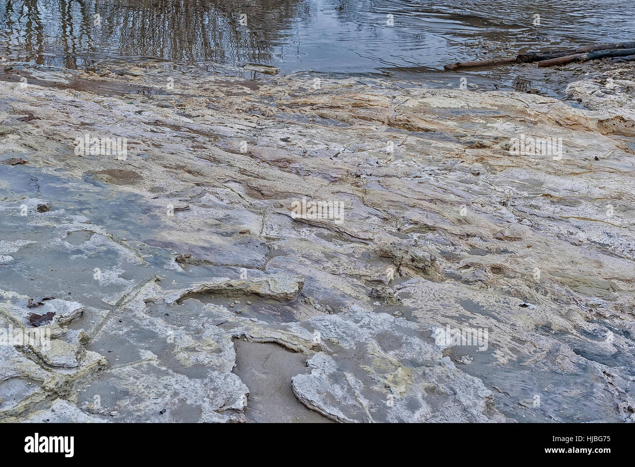 Polluted rivers and coastal areas as a result of mining and metallurgy ...
