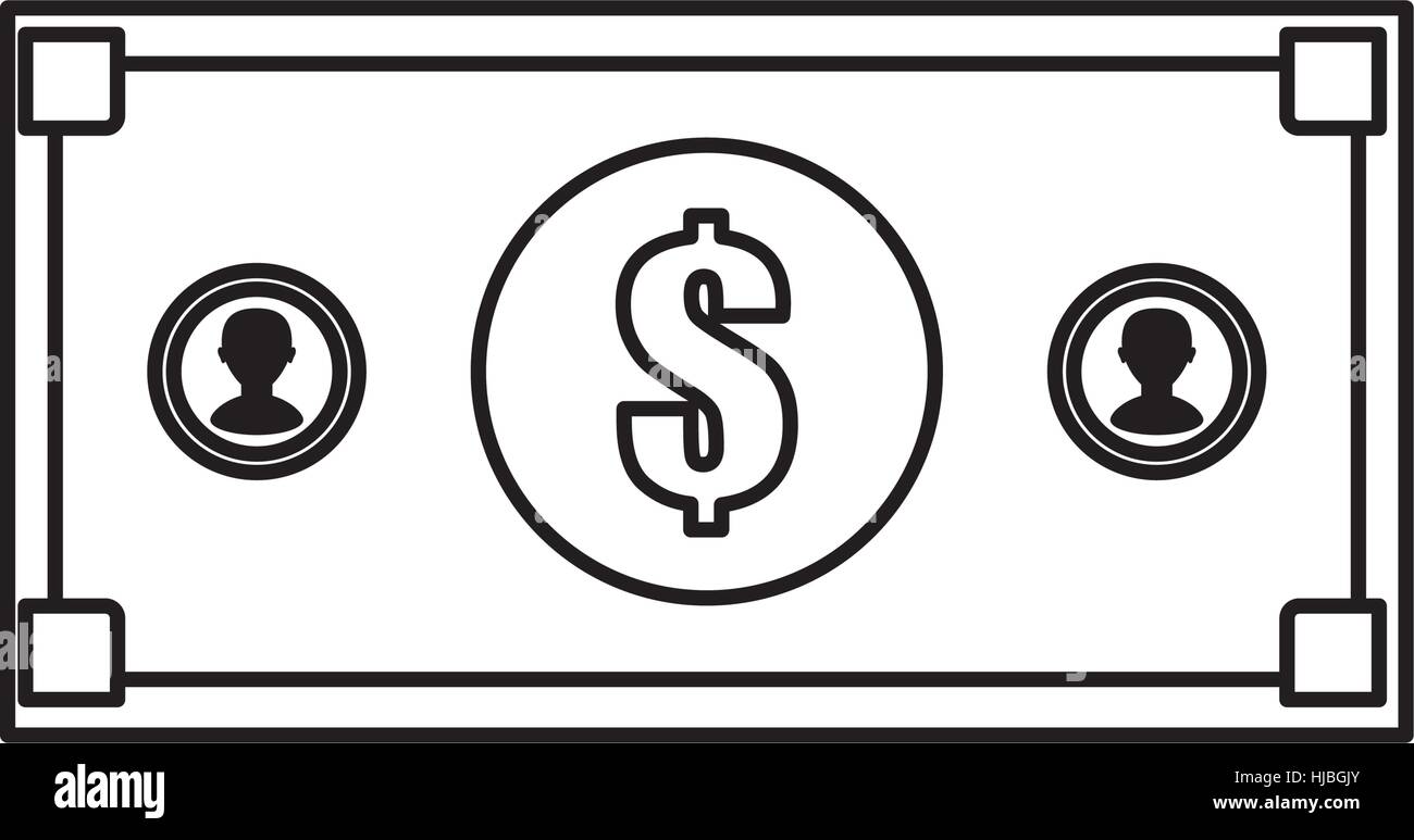 Billet money isolated icon vector illustration graphic design Stock ...