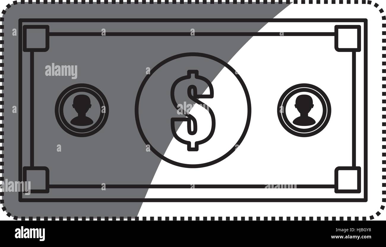 Billet money isolated icon vector illustration graphic design Stock ...