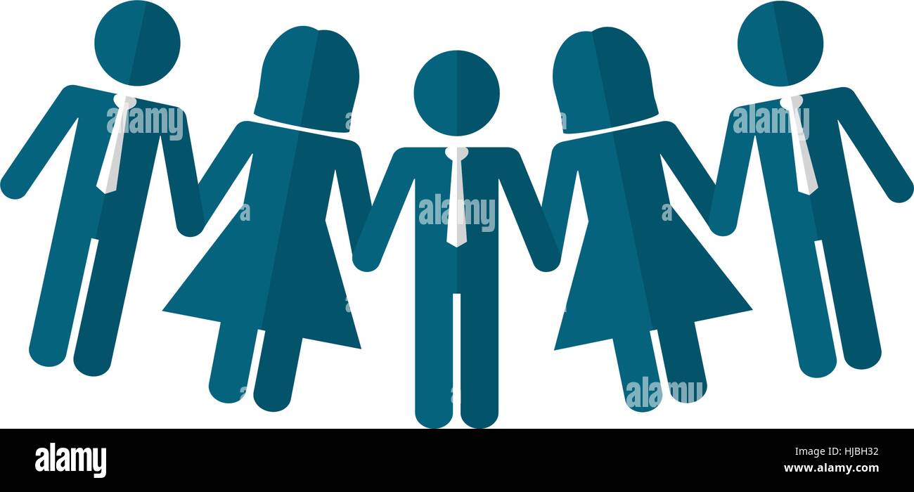 Business teamwork pictogram icon vector illustration graphic design ...