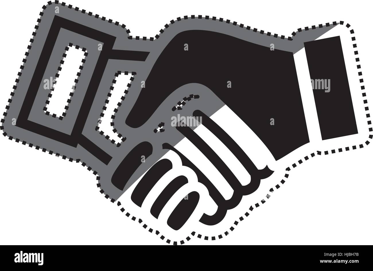 Handshake pictogram symbol icon vector illustration graphic design ...