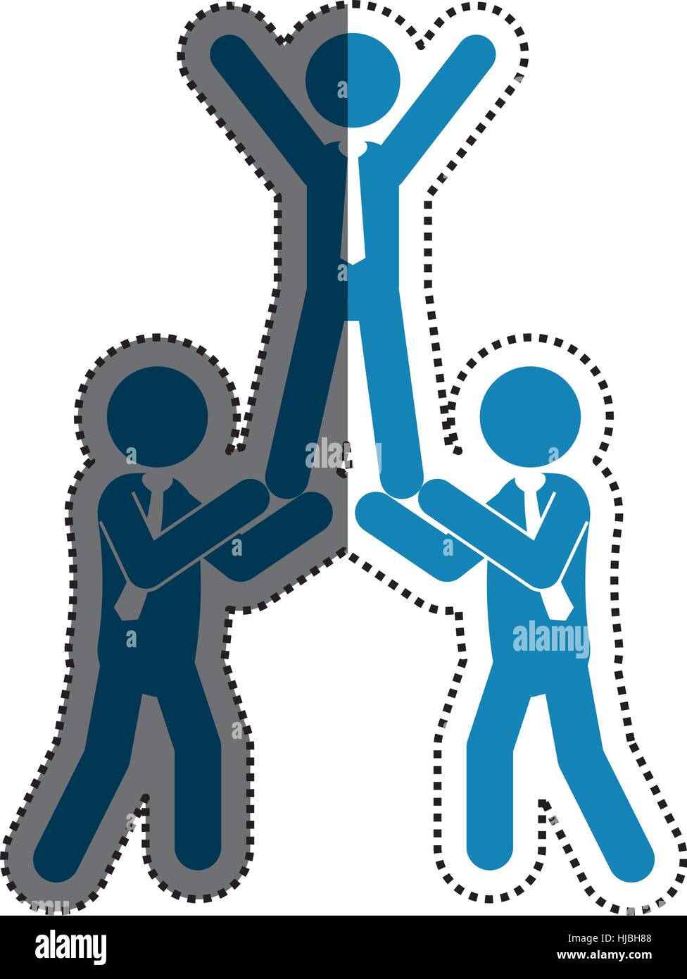 Business teamwork pictogram icon vector illustration graphic design ...