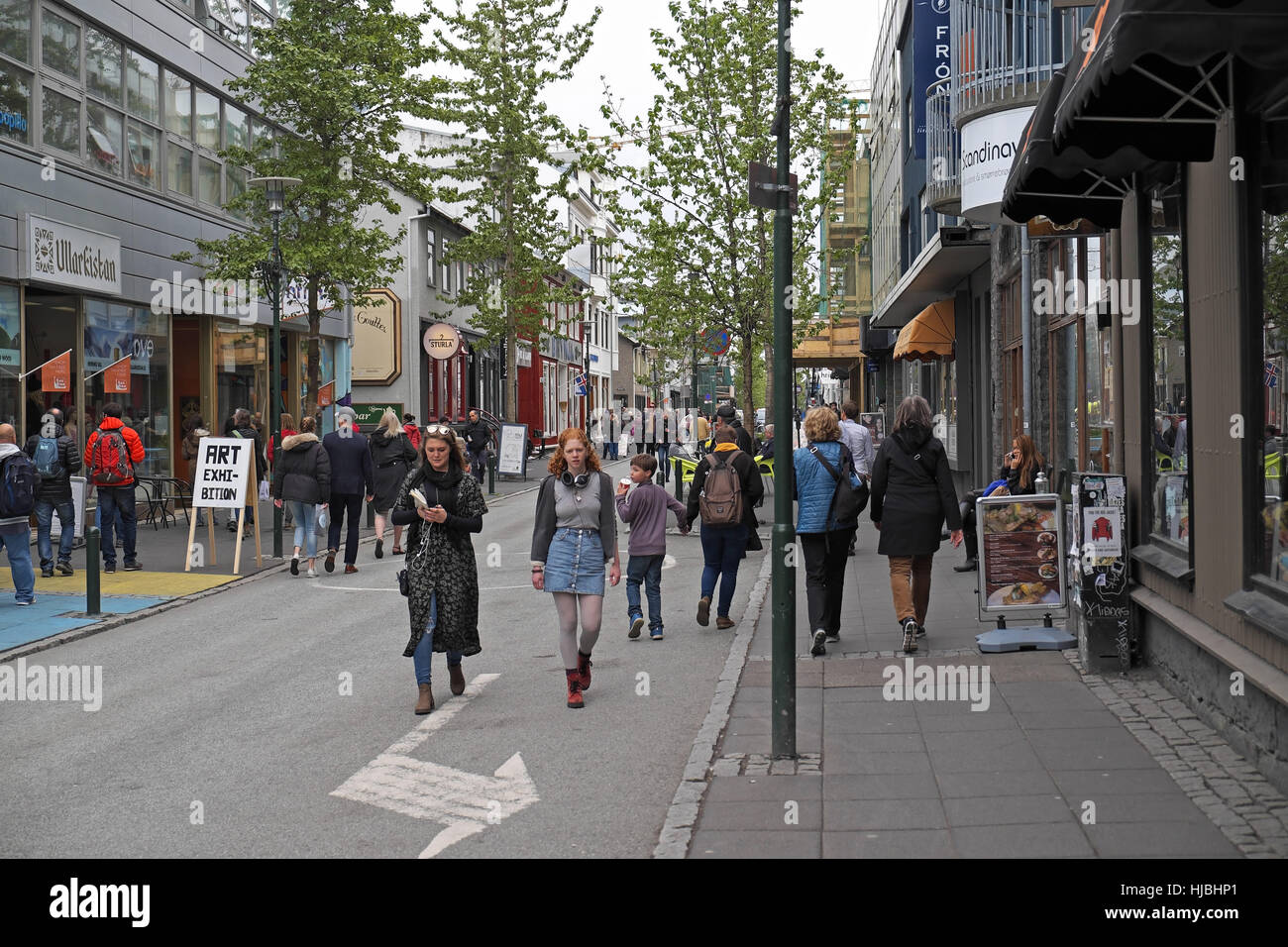 Street scene, Reykjavik, Iceland Stock Photo - Alamy
